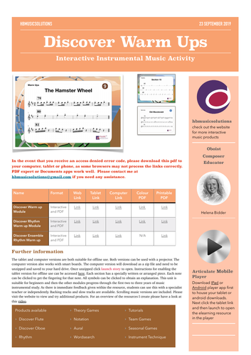 Discover Music, Rhythm and Ensemble Warm Ups | Teaching Resources