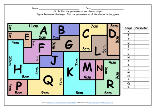 Measures Length & Perimeter Y4 Autumn Block 3 KS2 Challenges inc ...