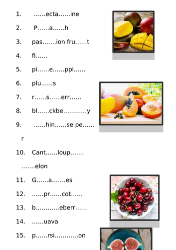 SEN literacy fruit based activity!- Introduce new fruits! | Teaching ...