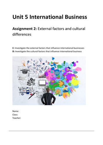 BTEC National Business Level 3 Unit 5: International Business ...