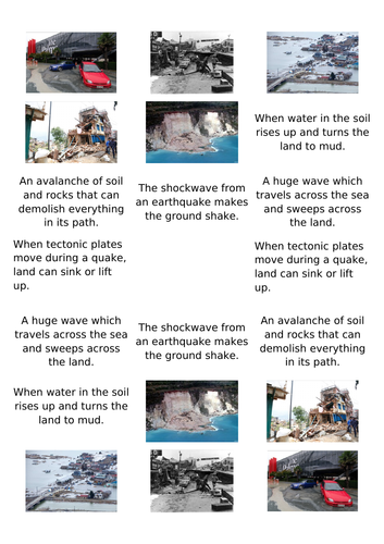 The five deadly features of an earthquake - KS2 | Teaching Resources