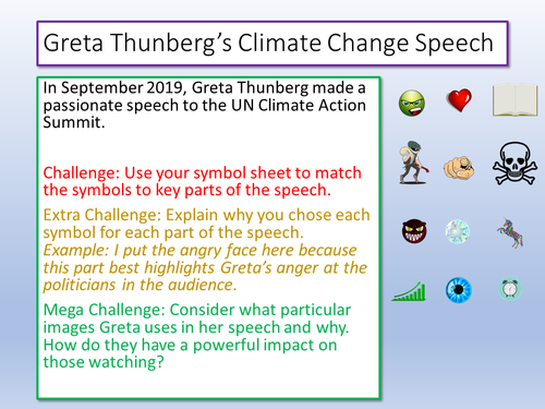 Greta Thunberg Climate Change Speech | Teaching Resources