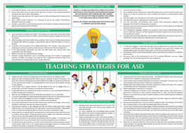 Teaching Strategies for Autism (ASD) | Teaching Resources