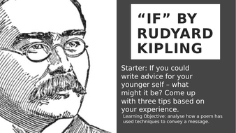 If - Rudyard Kipling Analysis Lesson | Teaching Resources