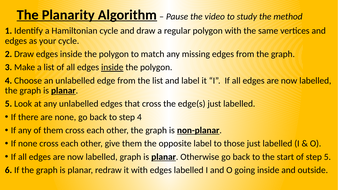 The Planarity Algorithm | Teaching Resources