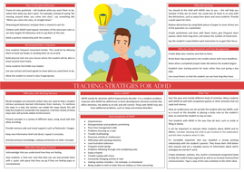 Teaching Strategies for ADHD | Teaching Resources