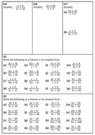 Algebraic fractions COLLECTION (Bundle) by cparkinson3 | Teaching Resources