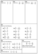 Algebraic fractions COLLECTION (Bundle) by cparkinson3 | Teaching Resources