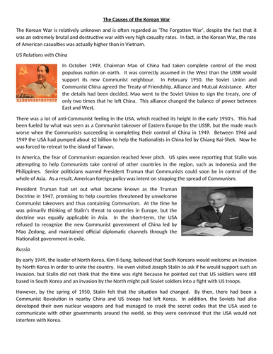 The Path to War in Korea | Teaching Resources