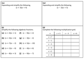 Expanding double brackets by cparkinson3 | Teaching Resources