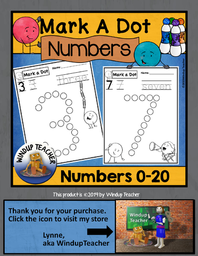 Numbers 0-20 Dot Dauber Set | Teaching Resources