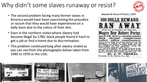 How sucessful was slave resistance? | Teaching Resources