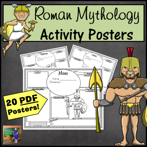 Greek and Roman Mythology Activity Sheet BUNDLE | Teaching Resources