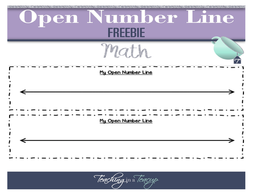Open Number Line FREEBIE | Teaching Resources