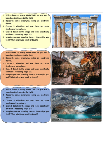 AQA 8700/1 GCSE English Language - Creative Writing Image Revision ...