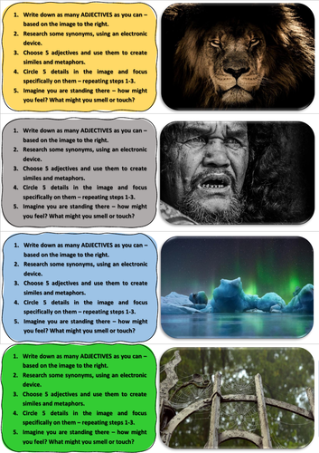 AQA 8700/1 GCSE English Language - Creative Writing Image Revision ...