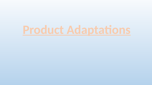 Product Adaptations - GCSE Business Topic 1.1 (Edexcel 9-1) | Teaching ...