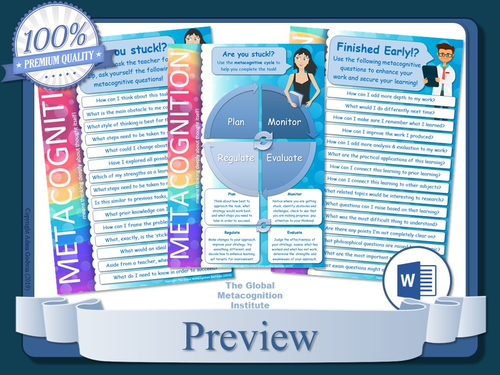 The Metacognition & Maths Toolkit | Teaching Resources