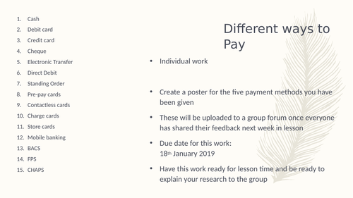 Unit 3 Personal Finance | Teaching Resources