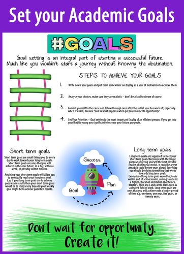 ACADEMIC GOALS | Teaching Resources