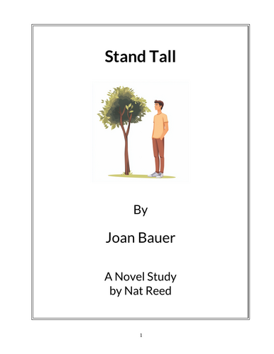 Stand Tall by Joan Bauer - (Lesson Plan) | Teaching Resources