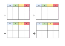 place value grid for addition | Teaching Resources