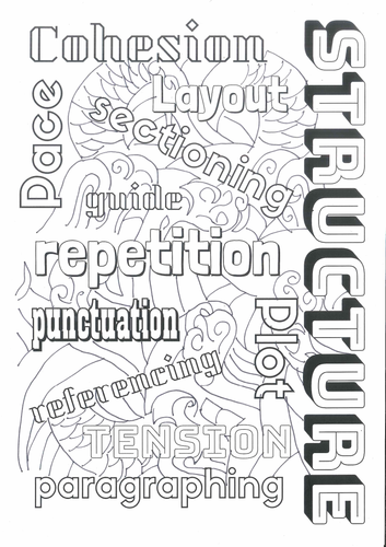 Structure features - colour the Key words. | Teaching Resources