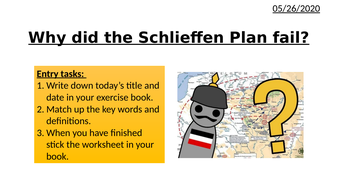 Why did the Schlieffen Plan fail? | Teaching Resources