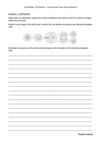 B1 Cell Biology AQA GCSE Science Biology Revision 9-1 | Teaching Resources
