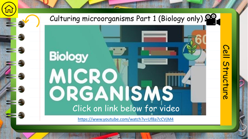B1 Cell Biology AQA GCSE Science Biology Revision 9-1 | Teaching Resources