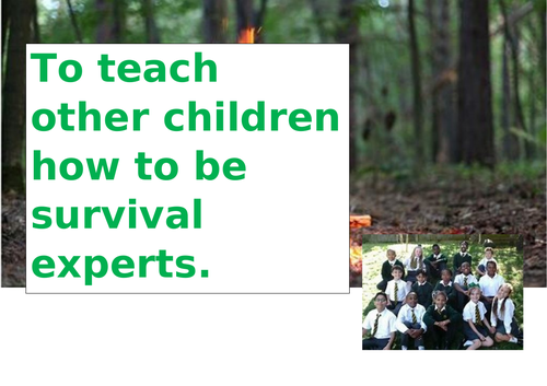 How to build a survival shelter (Information text) | Teaching Resources