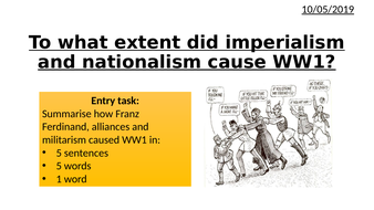WW1 Causes: Imperialism and Nationalism by katylou1 | Teaching Resources