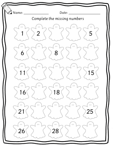 Kindergarten/Reception/Year 1 - Halloween counting and basic addition ...