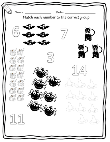 Kindergarten/Reception/Year 1 - Halloween counting and basic addition ...