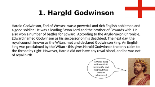 Contenders for the throne 1066 | Teaching Resources