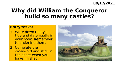 Norman Conquest: Motte and Bailey Castles | Teaching Resources