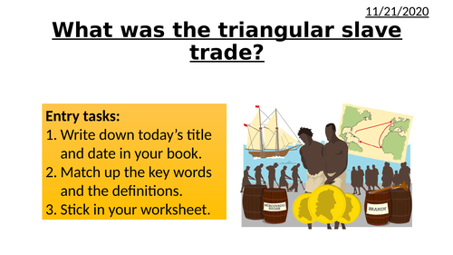Triangular Slave Trade | Teaching Resources