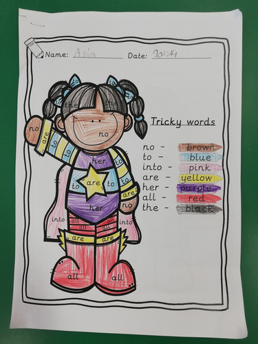 Colouring Tricky word sheets for Reception, Year 1, Year 2 | Teaching ...