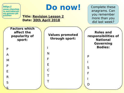 OCR Contemporary Issues in Sport Bundle | Teaching Resources