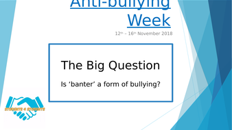 Banter or Bullying PSHE Lesson | Teaching Resources