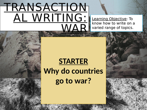 Edexcel Gcse English Language Transactional Writing Teaching Resources