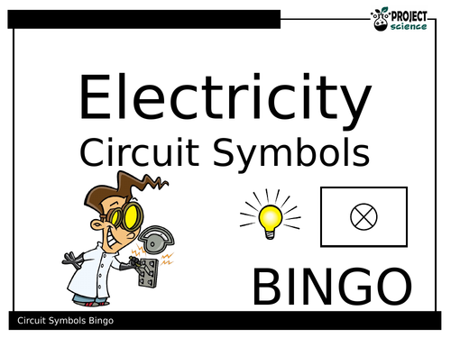 Electricity Circuit Symbols Bingo | Teaching Resources