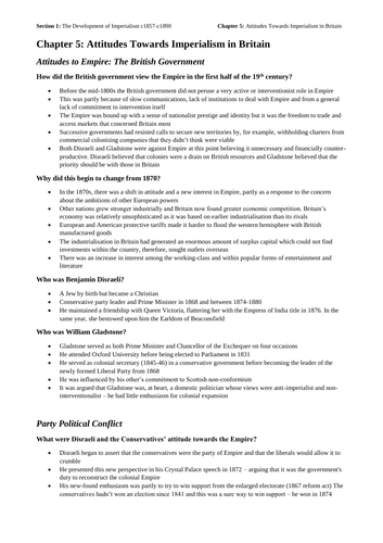 AQA A Level History: 1J The British Empire - Complete Set | Teaching ...