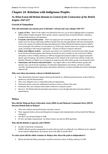 AQA A Level History: 1J The British Empire - Complete Set | Teaching ...