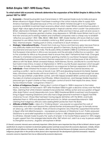 AQA A Level History: 1J The British Empire - Complete Set | Teaching ...
