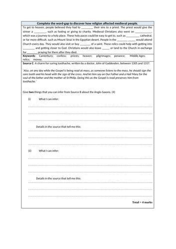 Medieval religion - 1. Medieval Christian beliefs | Teaching Resources