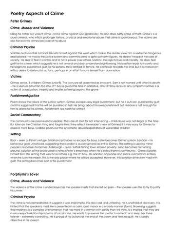 Crime Poetry | Teaching Resources