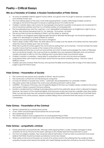 Crime Poetry | Teaching Resources