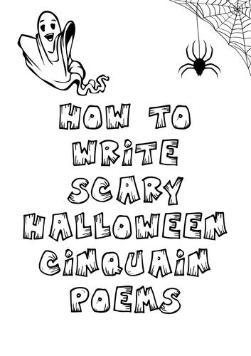 Halloween Writing Idea - Spine-Chilling Cinquain Poems | Teaching Resources