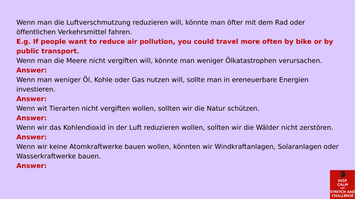 new GCSE in German - Environmental Issues | Teaching Resources